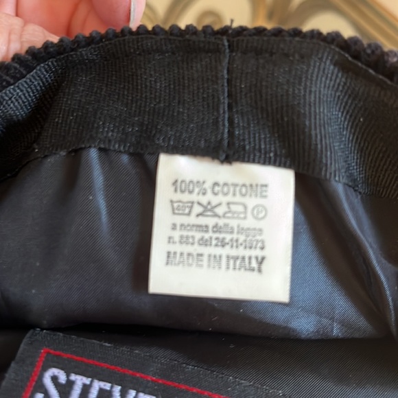 Accessories | Stevenson Sporting Line English Style Cap Corduroy Black ...